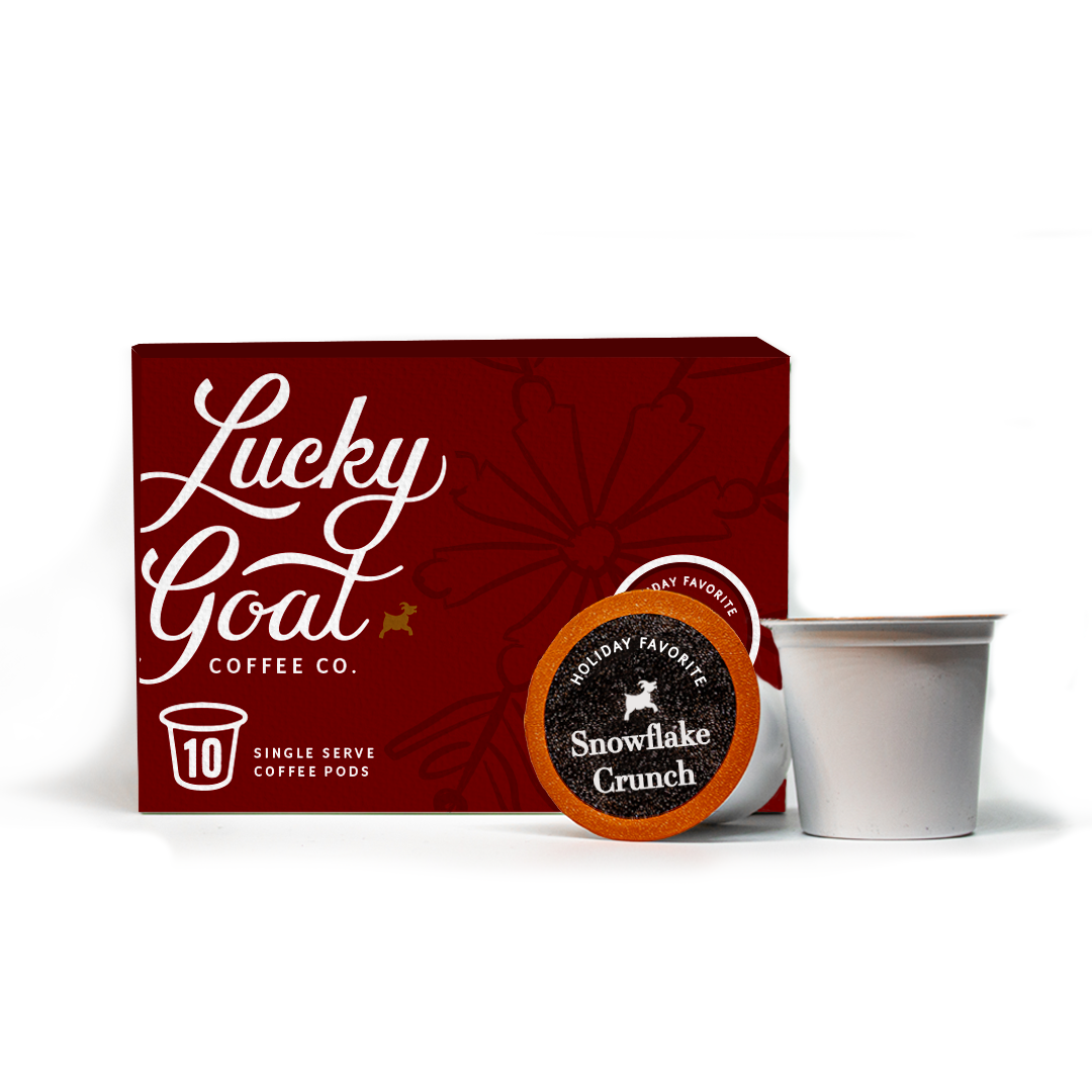 Snowflake Crunch - Single Serve Pods – Lucky Goat Coffee